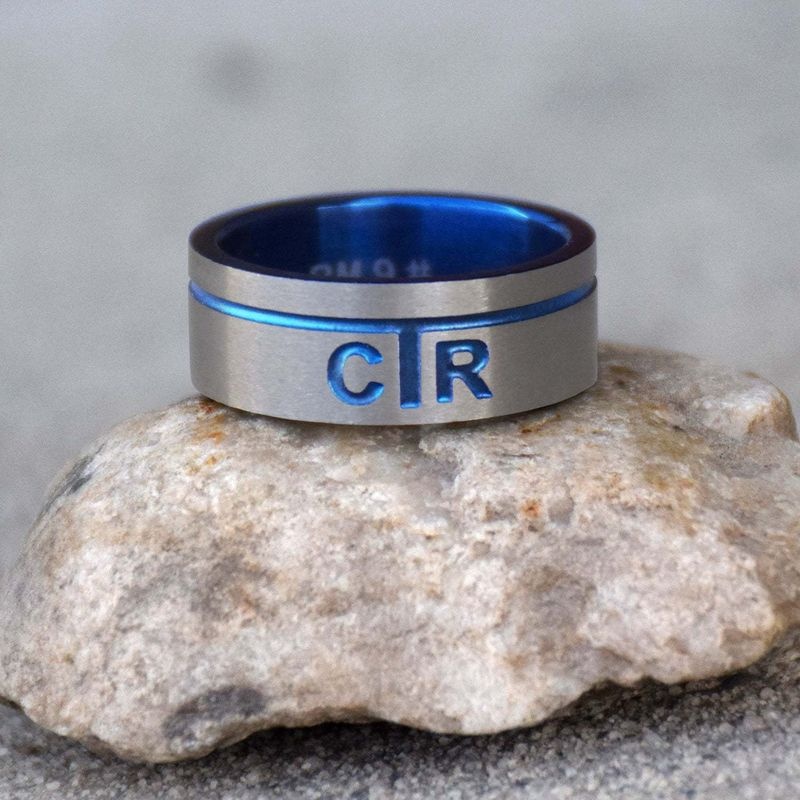 Buy Ctr Men's Designer Astro Ring - Stainless Steel Online