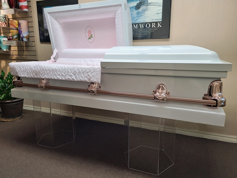 Hexagon Acrylic Casket Display Stands