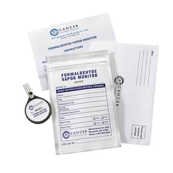 Buy Formaldehyde Vapor Monitor Online - OSHA Approved Testing Badge