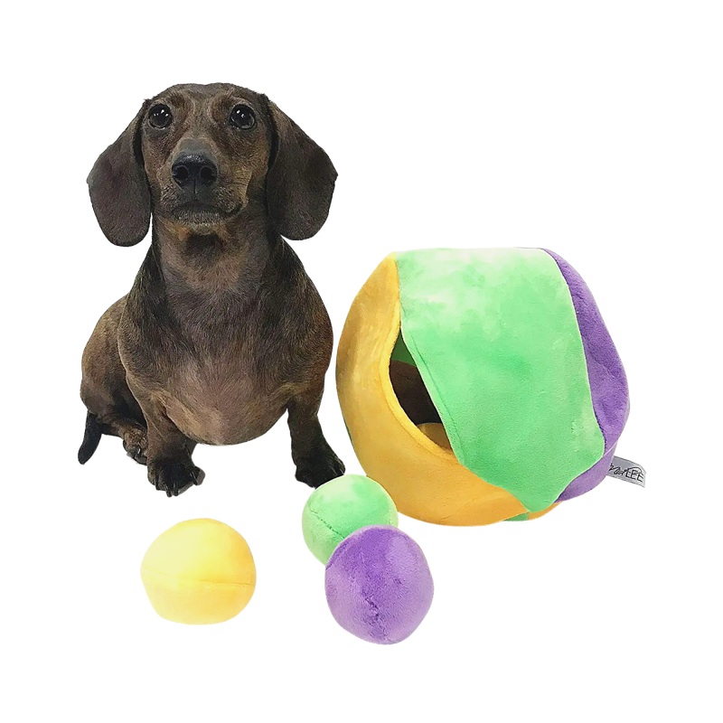 Midlee Hide A Ball Dog Puzzle Toy