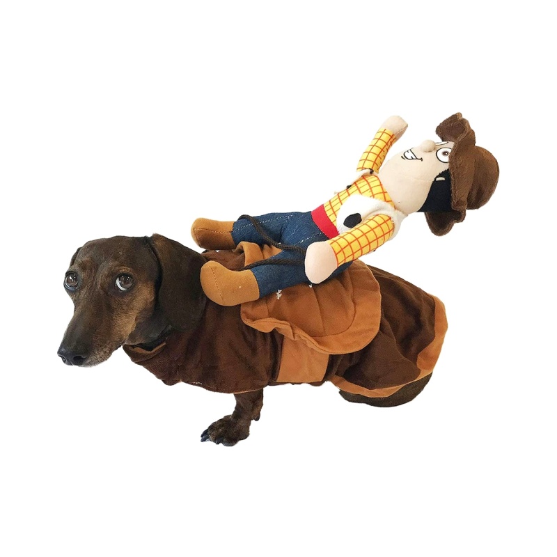 Midlee Yellow Cowboy Rider Dog Costume