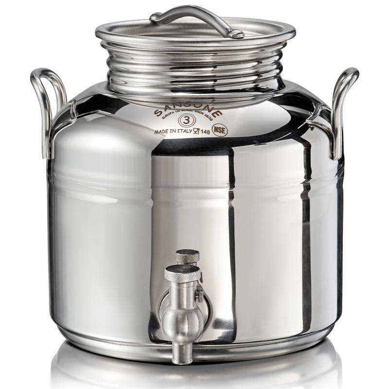 Sansone Fusti Tank | Stainless Steel Water Dispenser | Stand & Tap ...