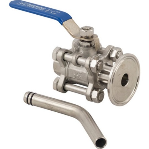 Ball Valve & Racking Arm For Ss Brewtech Chronicals - 1/2 In
