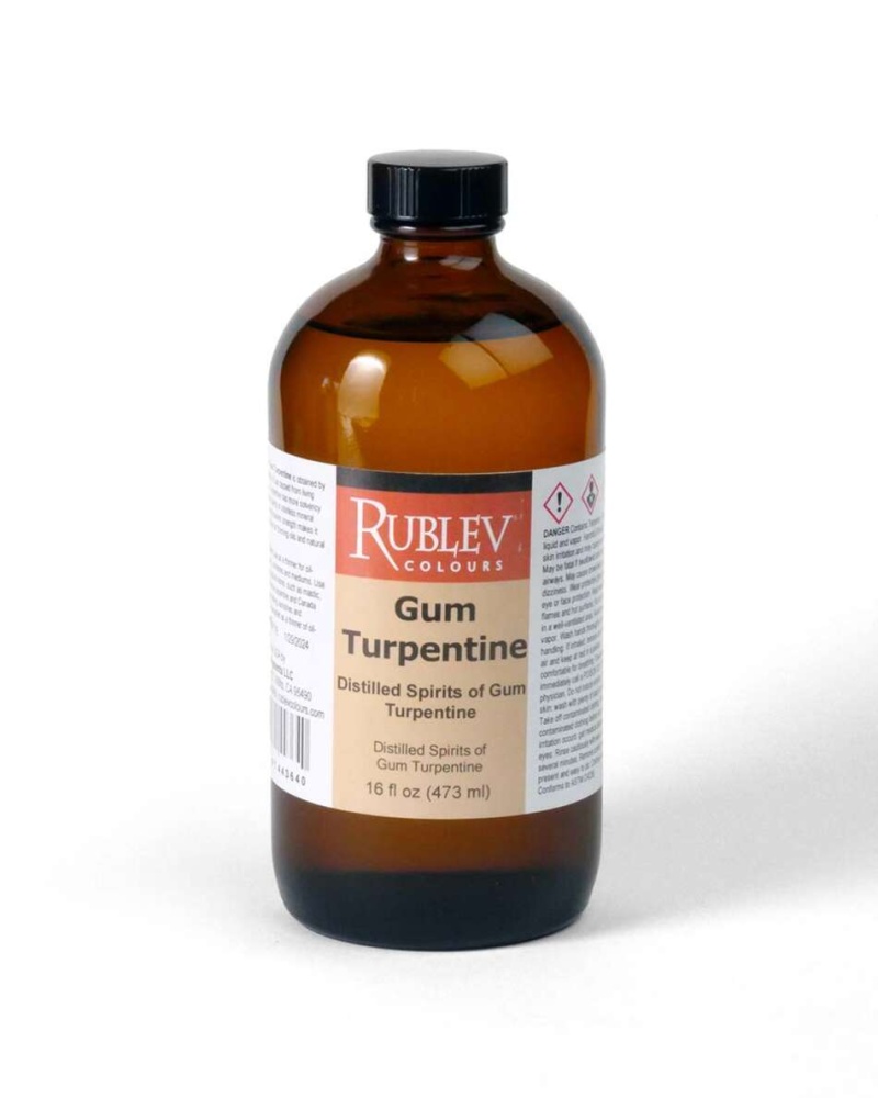 Natural Pigments Gum Turpentine 16 fl oz: Pure distilled (rectified ...