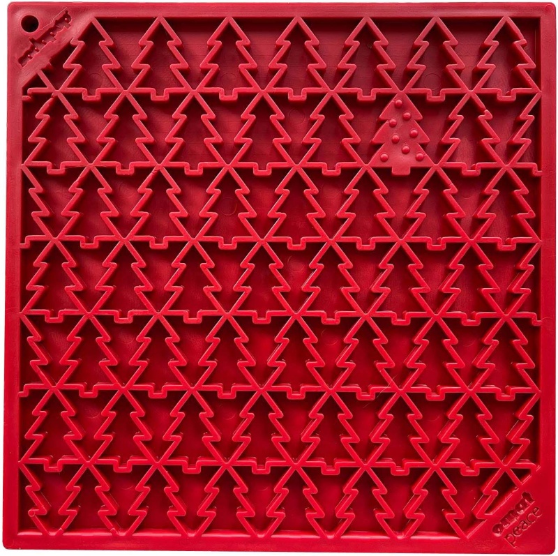"Peace" Christmas Tree Emat - Enrichment Lick Mat For Dogs And Cats ...