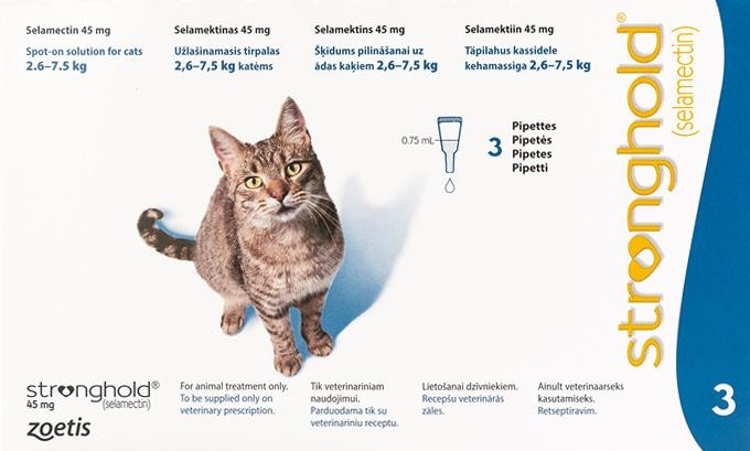 Buy Stronghold Blue Cats 5.7-15.5Lbs (2.6-7.5Kg) - 3 Pack Online - Flea ...