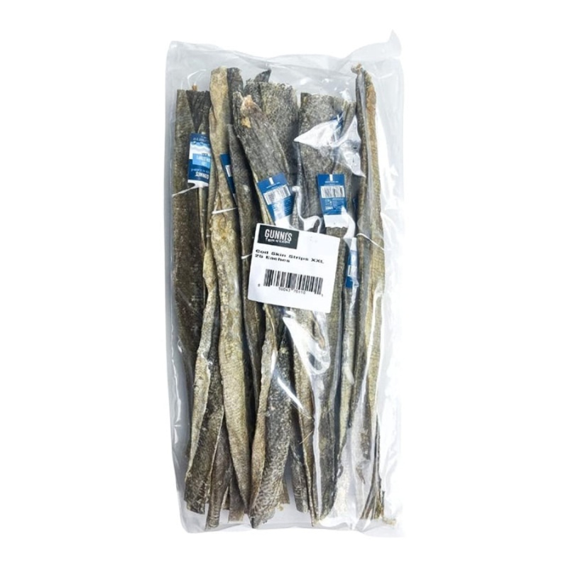 Buy Gunni's Dog Cod Skin Long Strips 25 Count Online - Natural Dog Chews
