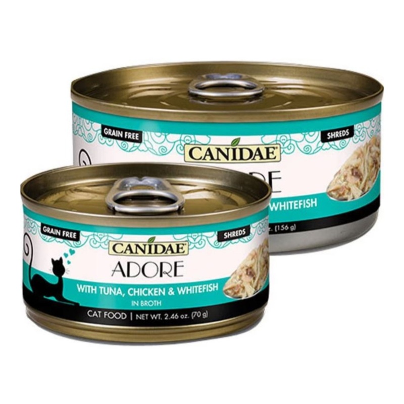 Adore Pure Canned Grain Free Cat Food In Broth Tuna/Chicken/Whitefish 2 ...