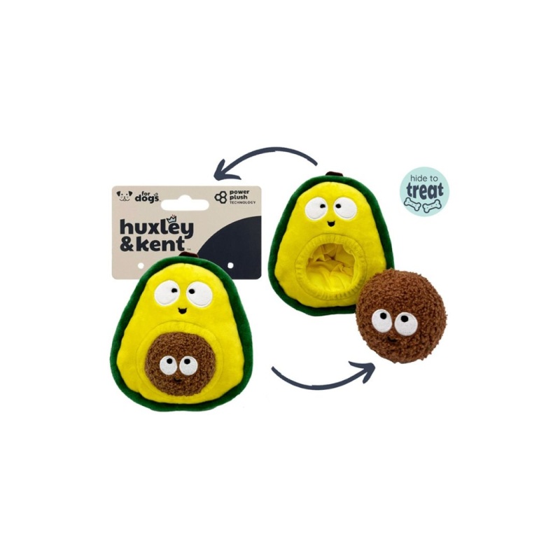 H&K Pop 'N Fetch D Avocado Large Plush Squeak Crinkle