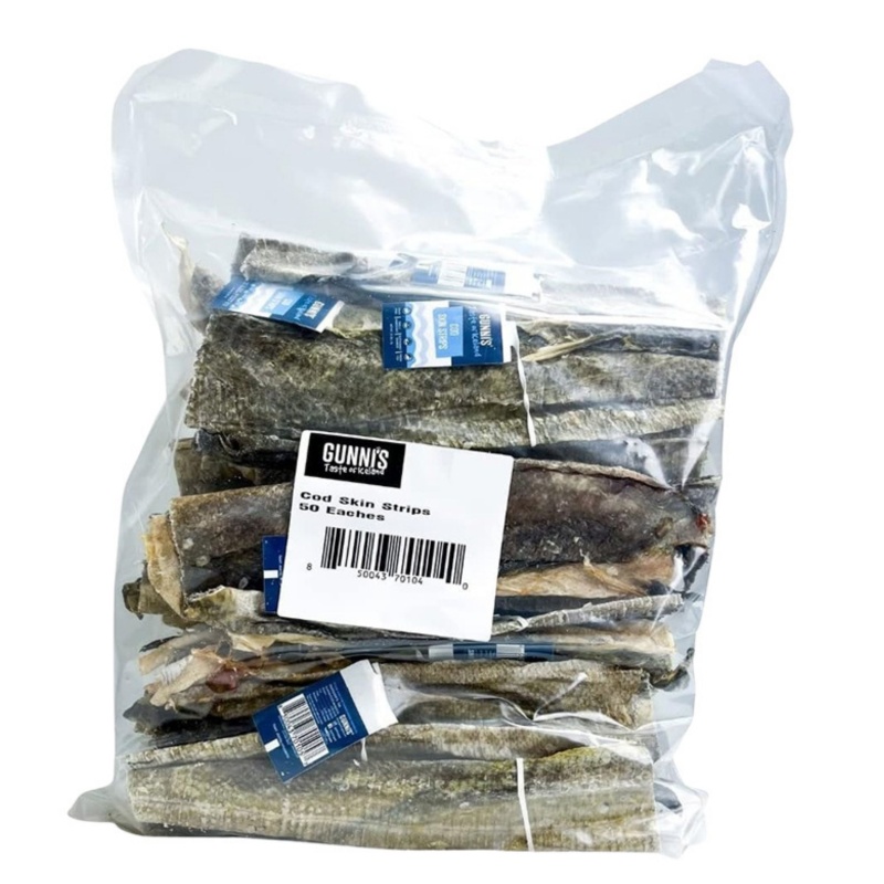 Buy Gunni's Dog Cod Skin Strips Online - 50 Count Wholesome Treats for Dogs