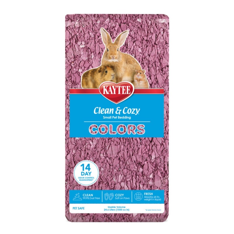 Kaytee Clean Cozy Colors Bedding Plum, 1Ea/24.6 l