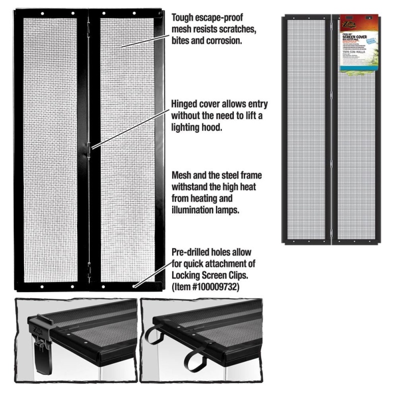 Zilla Screen Covers With Center Hinge - 30 X 12