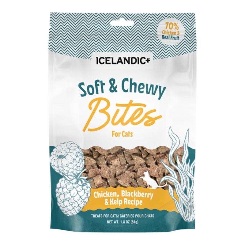 Icelandic Cat Chicken & Blackberry Soft & Chewy Bites 2.82Oz
