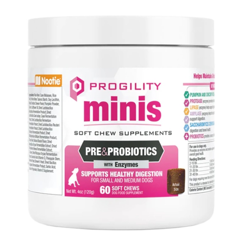 Nootie Dog Progility Digestive Support With Enzymes Mini Soft Chews ...