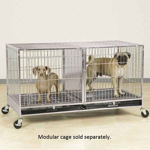 Proselect Modular Cage Base W/Wheels Stainless Steel Proselect Modular Cage Base W/Wheels Stainless Steel