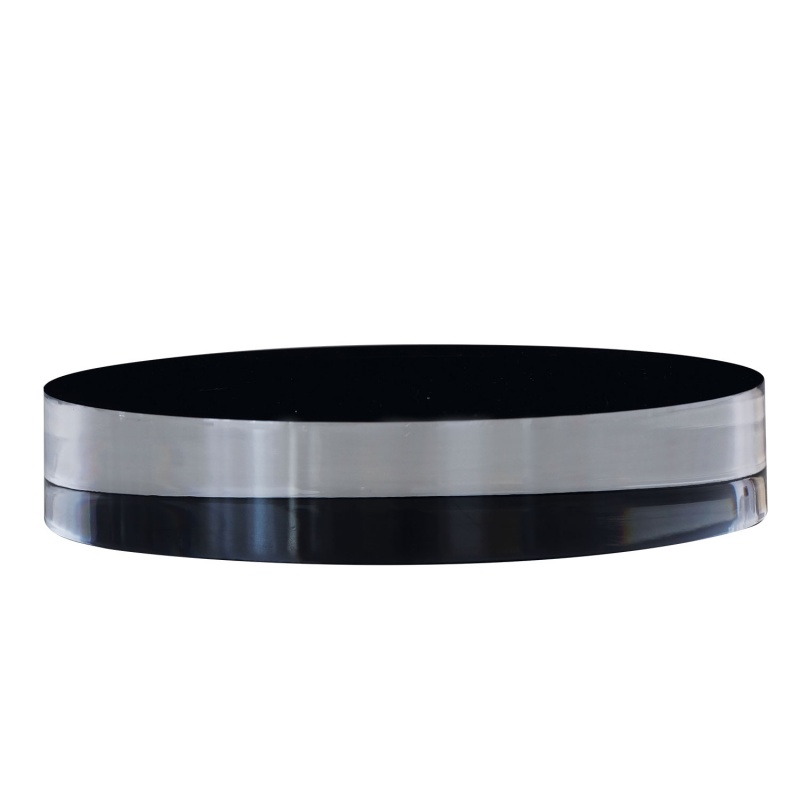 Onyx Lucite Stands - Round 6"D x 1"H (Set of 2) | New Products