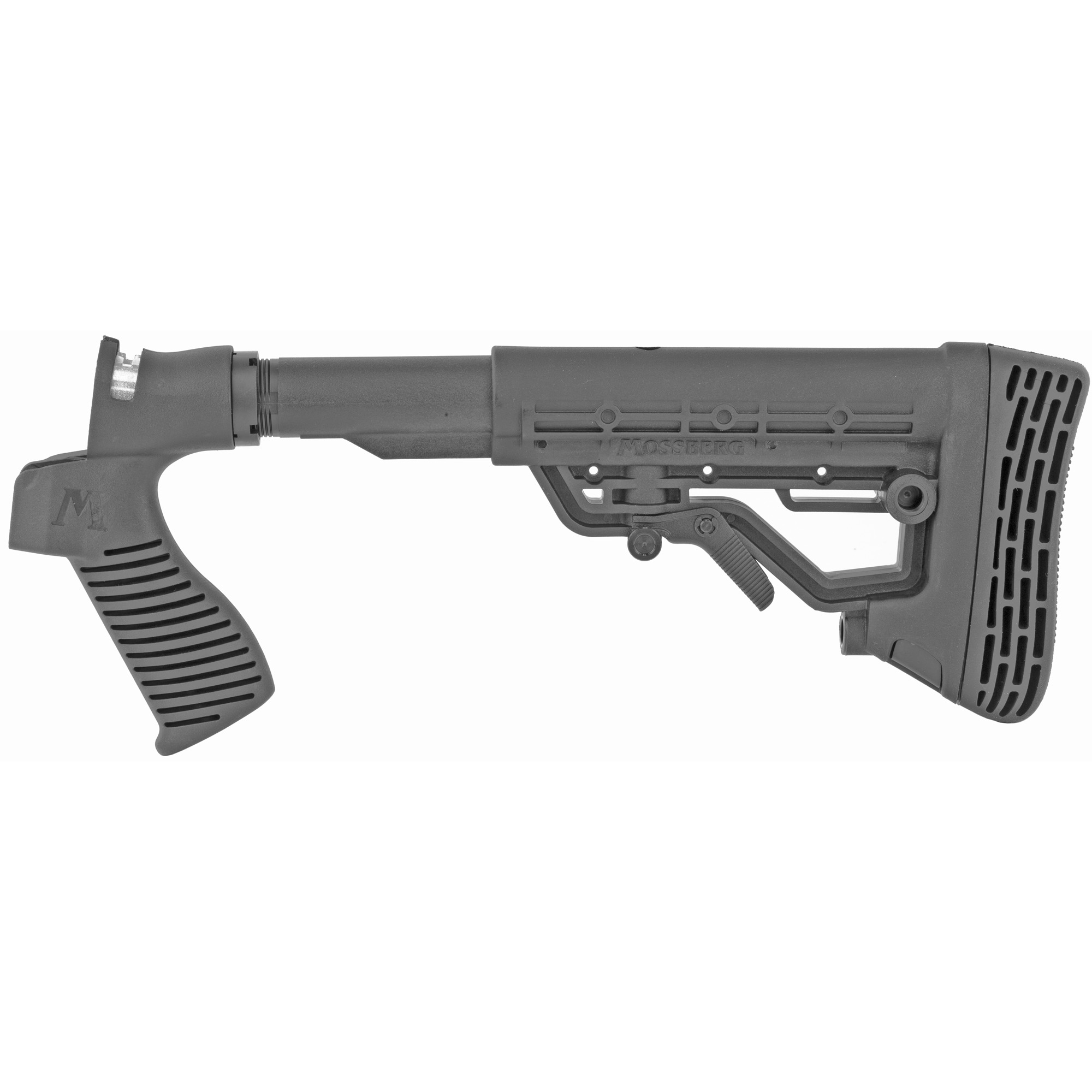 Mossberg, Stock, Synthetic, Blk, 6-Pos Adjustable Stock, Flex Series