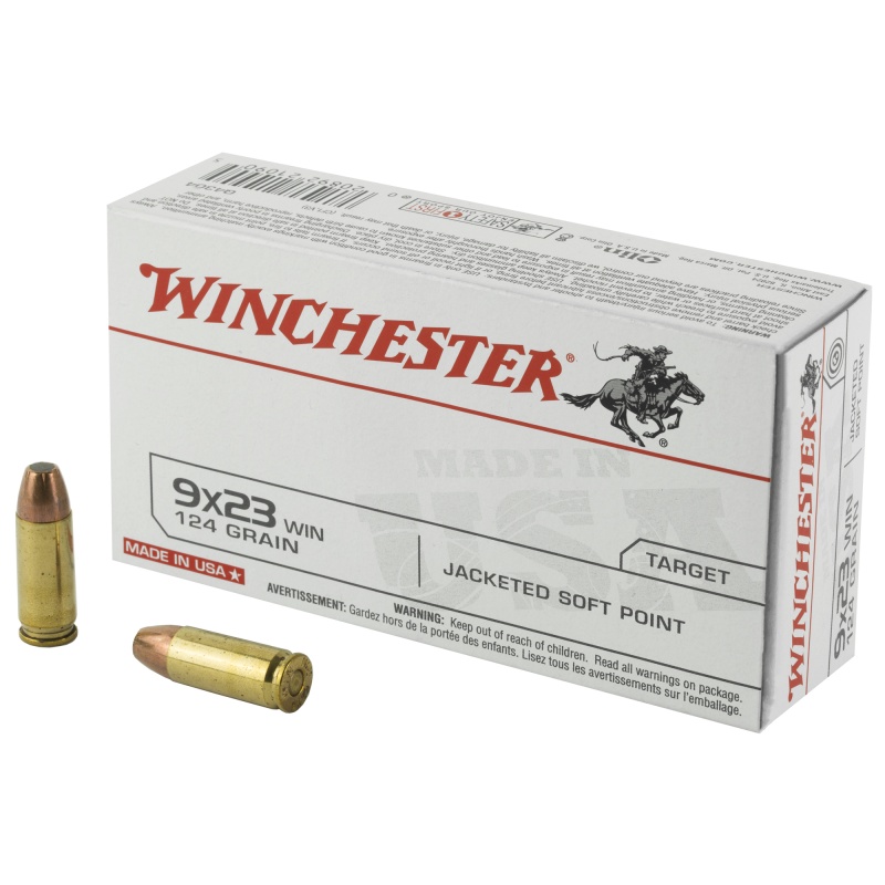 Winchester Ammunition, Usa, 9X23 Win, 124 Grain, Jacket Soft Point, 50 ...