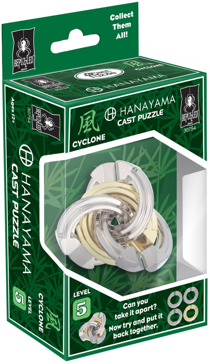 Hanayama Cast Puzzles-Cyclone Level 5 (Pack Of 1)