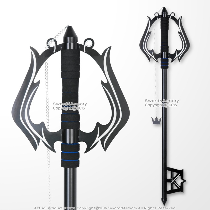 35" Black Kingdom Key Sword Stainless Steel Anime Videogame Costume Cosplay