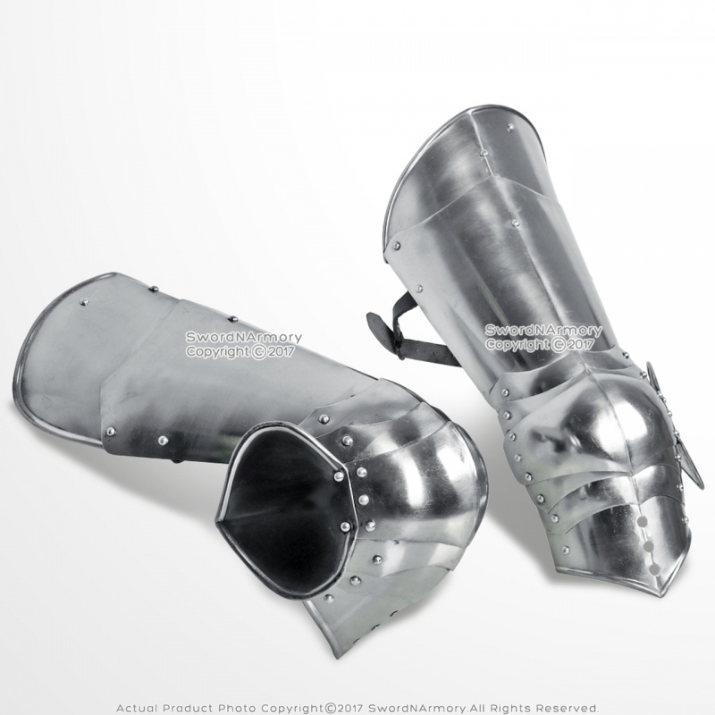 Medieval Steel Plate Leg Armor Pair Set Larp Costume Cosplay ...