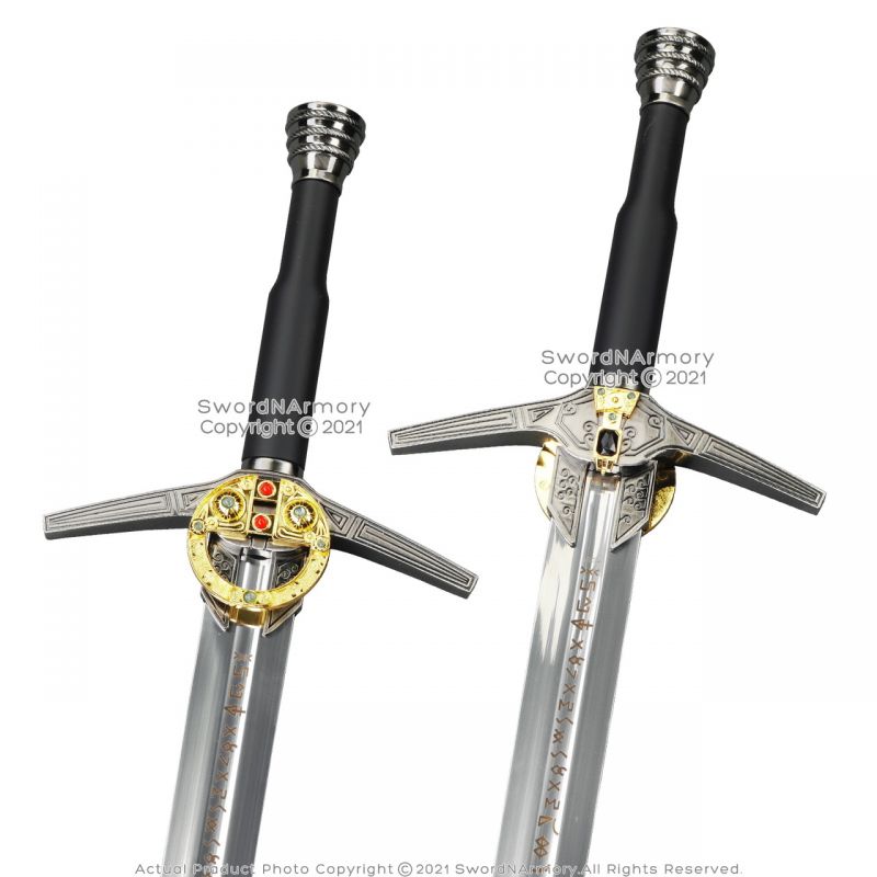47" Black Geralt Renfri Fantasy Sword Witcher Killer Blade Movie ...