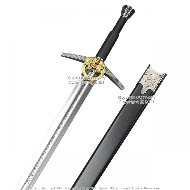 47" Black Geralt Renfri Fantasy Sword Witcher Killer Blade Movie ...