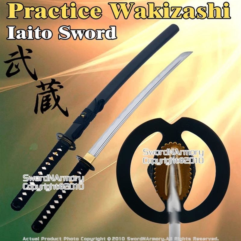 30" Musashi Tsuba Iaito Wakizashi Shoto Katana Iaido Unsharpened ...
