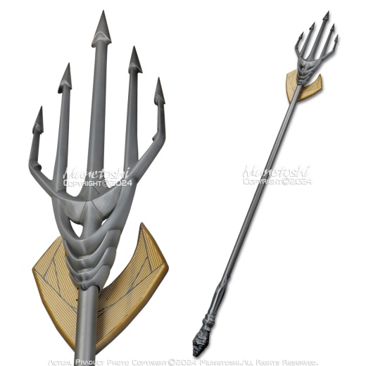 Munetoshi 84" Munetoshi Life Size King Poseidon Metal Trident Ocean ...