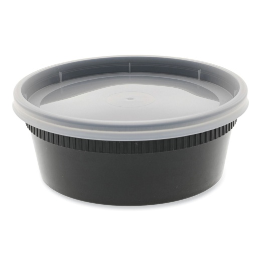 Pactiv Evergreen Newspring Microwavable Container 8 Oz Black Clear ...