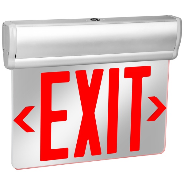 Led Exit Sign - Red Letters - Universal Edge-Lit