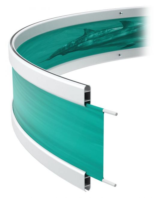 Halo Straight Rails™, 24" Mini Halo Straight Rail For Styrene Graphics