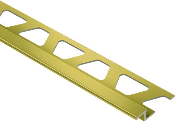 Reno Tk Reducer Metal Tile Edging Trim - Bright Brass Anodized Aluminum