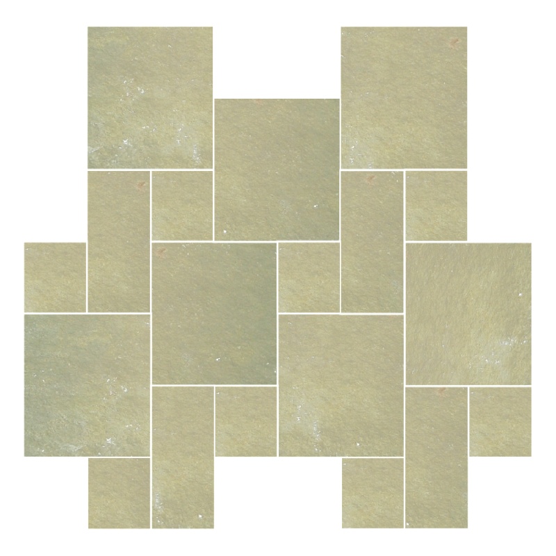 French Vanilla Limestone Paver Random Pattern - Natural Cleft - Various ...