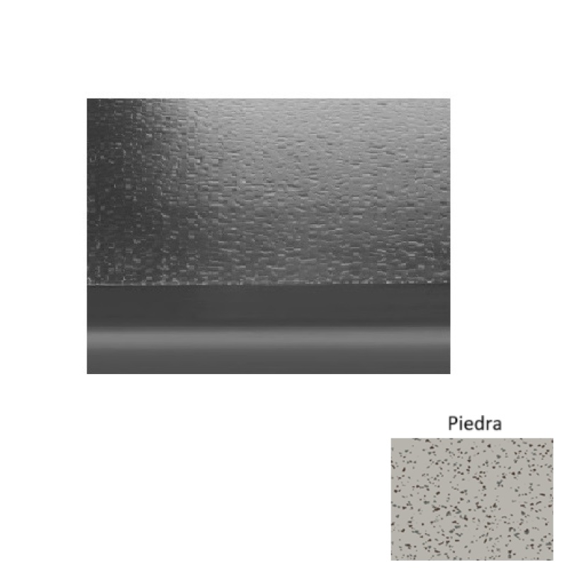 Fiesta 99 Piedra Hammered With 2" Nose Rubber (Sq) Stair Tread - Hammered