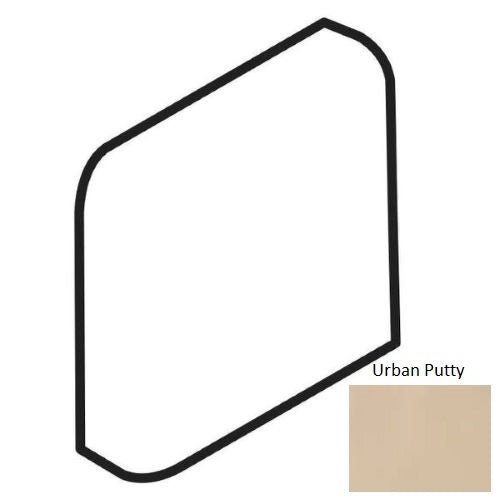 Buy Color Wheel Classic Urban Putty Ceramic Wall Trim - 2" X 2" Radius ...