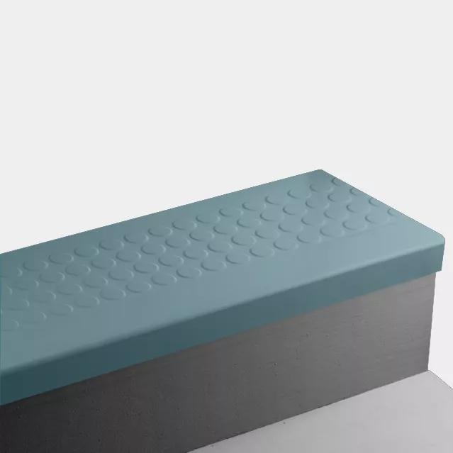 Johnsonite Dream Teal Raised Round Rubber Moulding / Trim - 12 1/4" X ...