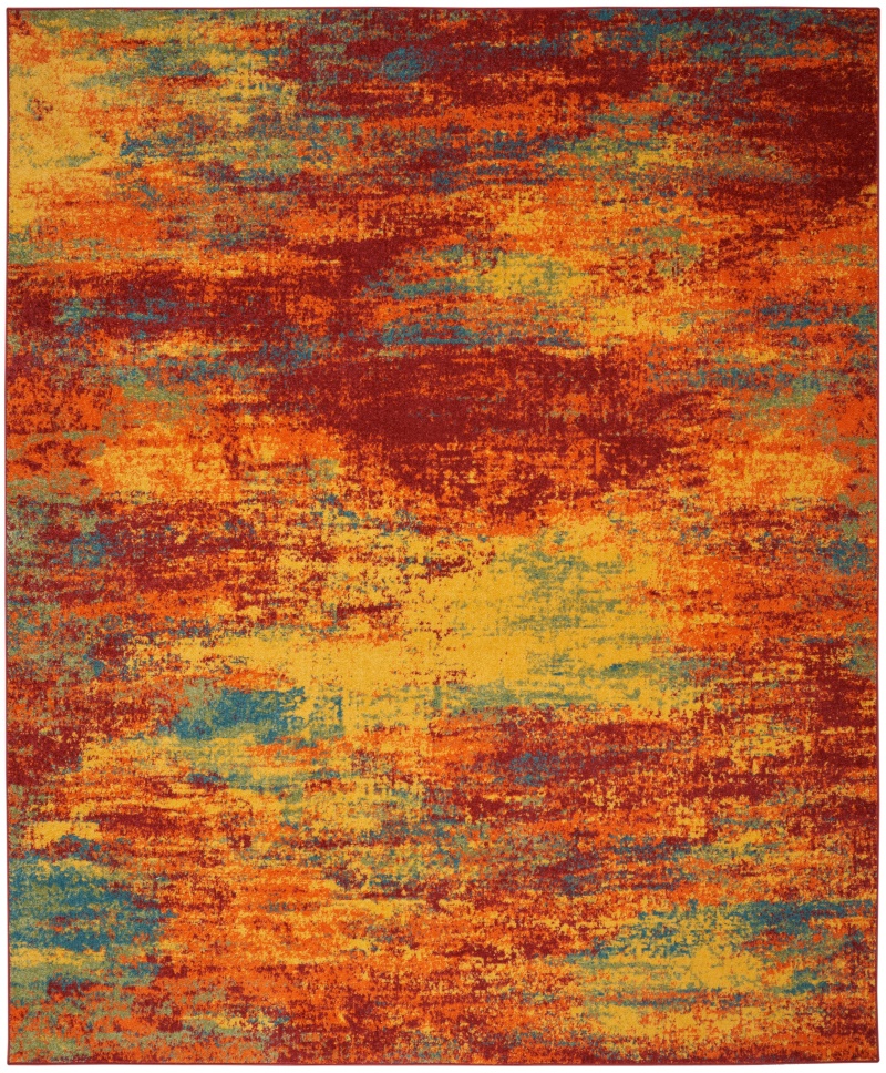 Nourison Essentials Flame Nre06 Polypropylene Modern Area Rug - 8 Ft X ...