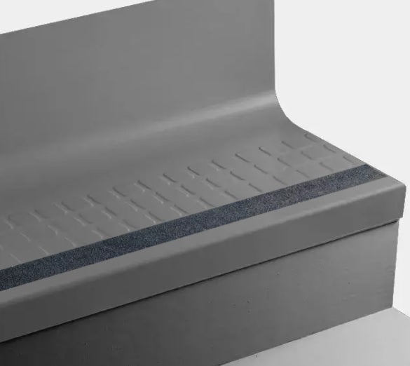 Johnsonite Charcoal Raised Square Rubber Moulding / Trim - 19" X 42 ...