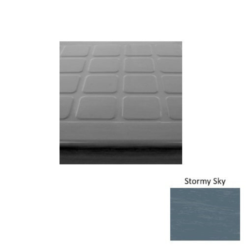 Marbleized 94 Stormy Sky Raised Square Rubber (Sq) Stair Tread - Textured