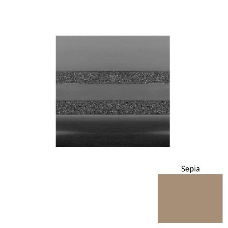 Solid 40 Sepia Heavy Duty With Two 3/4 Inch Strips Rubber (Sq) With ...