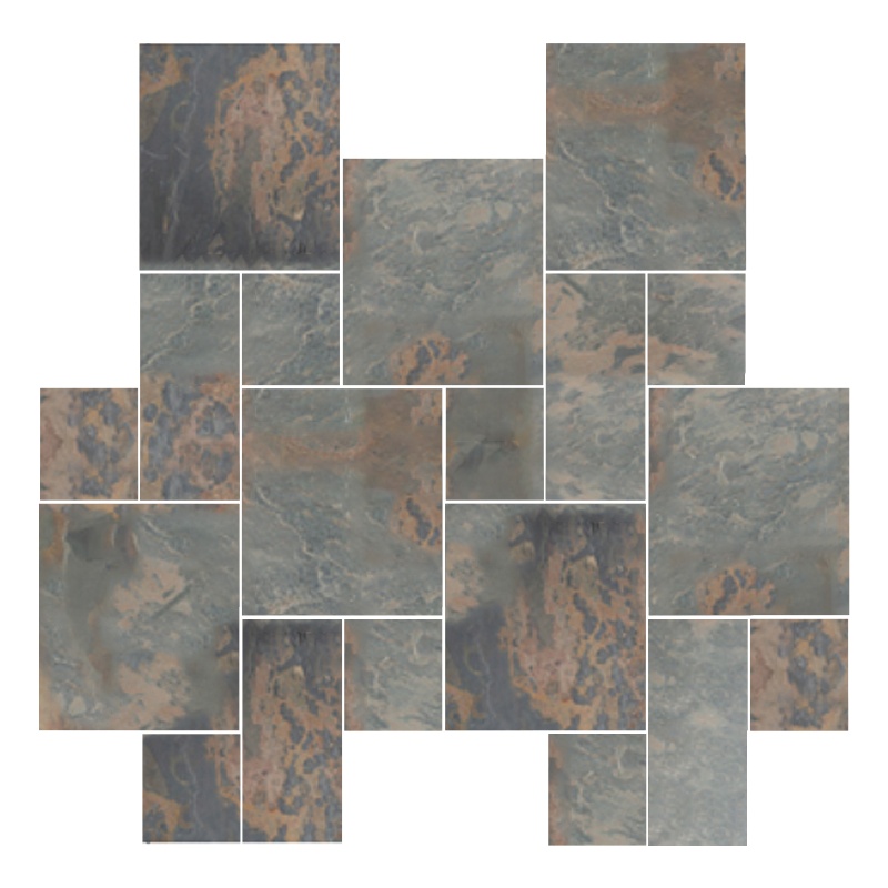 California Gold Slate Paver Random Pattern - Natural Cleft - Various Sizes
