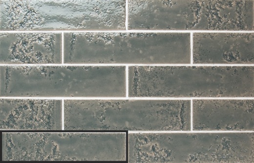 Pukka Steel Blue Ceramic Tile - Glossy - 2.5