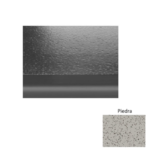 Fiesta 99 Piedra Hammered With 2" Nose Rubber (Sq) Stair Tread - Hammered
