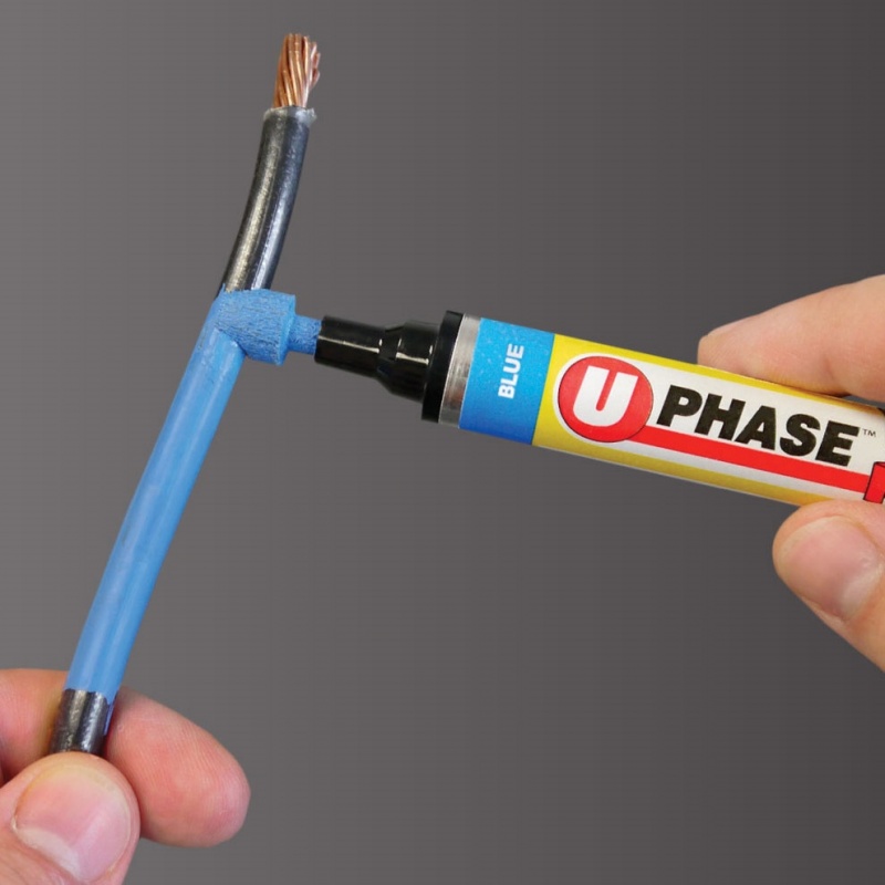 U-Phase Permanent Wire Marker - Gray