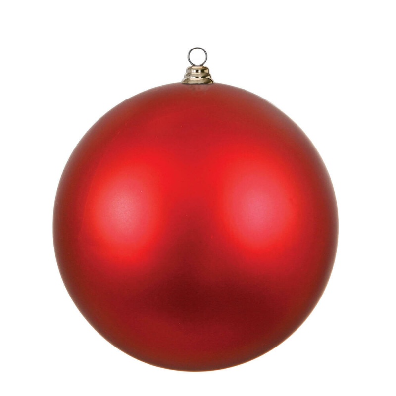 Buy 15.75" Red Matte Ball Uv Ornament Online - Unique Holiday Decor