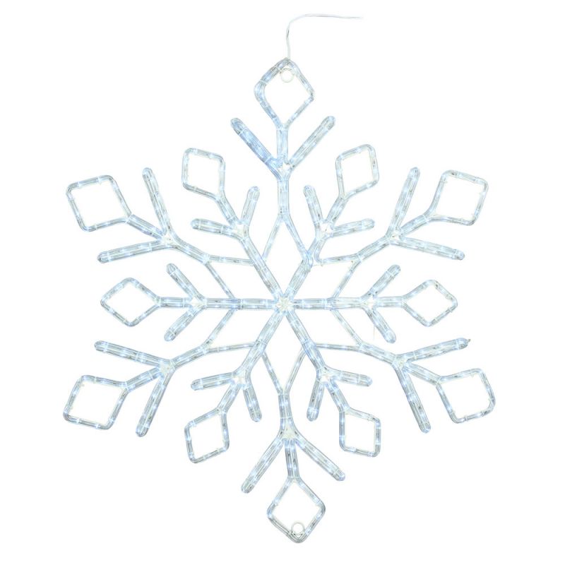 60" Purewht Led Diamond Snowflake