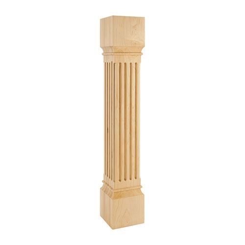 Legacy Heritage 6 Inch Fluted Column Island Leg | Solid Wood ...