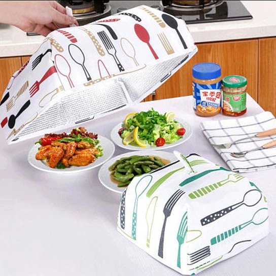 Dish Tent Insulated Foldable Food Cover | Outdoor & Indoor Food Protector