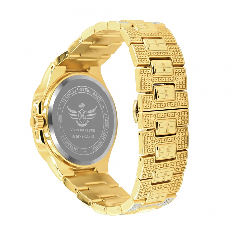 Attitude Hip Hop Metal Watch I Gold